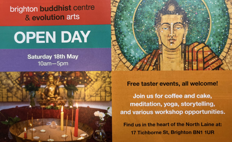 Events from 22 May – 24 May – Brighton Buddhist Centre